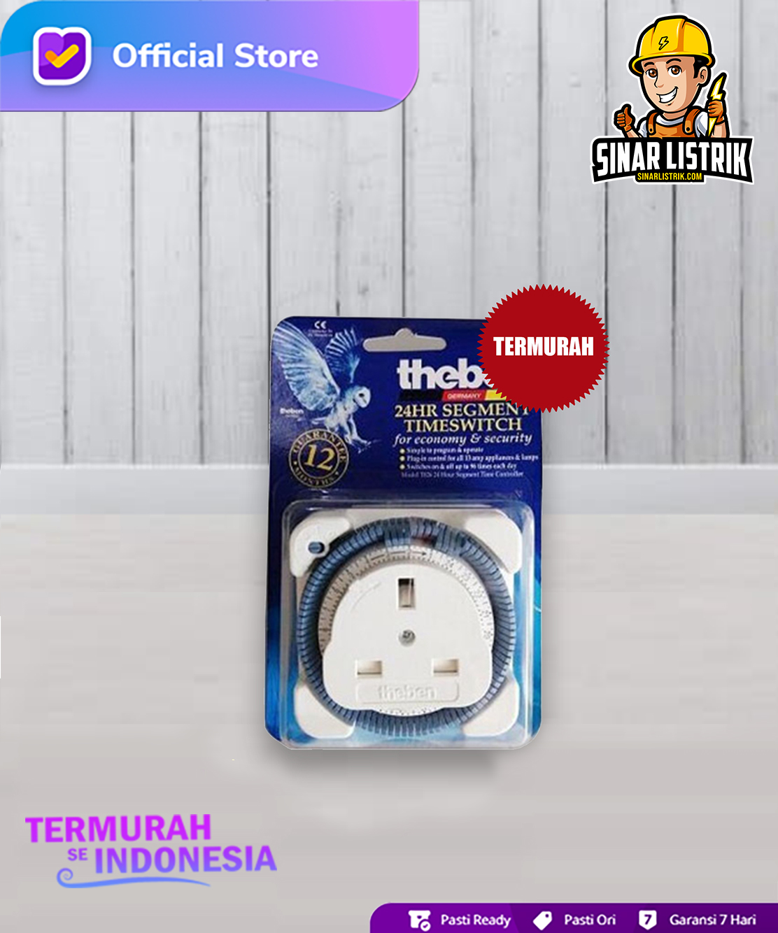 Timer Switch AC Plug In / Pengatur Waktu Otomatis Theben TH-AC-24-01