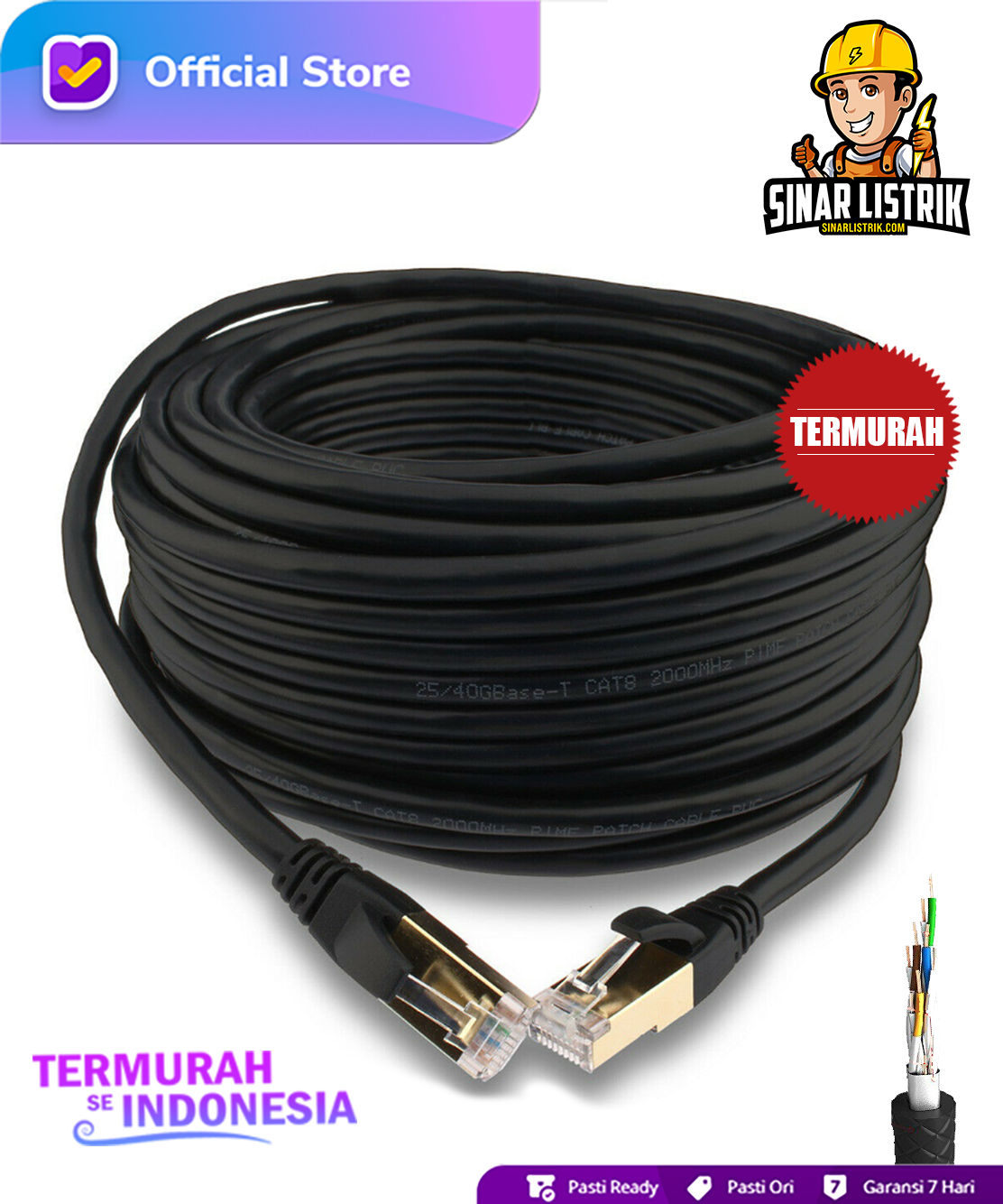 Kabel LAN UTP CAT 8 RJ45 / New Generation Belden