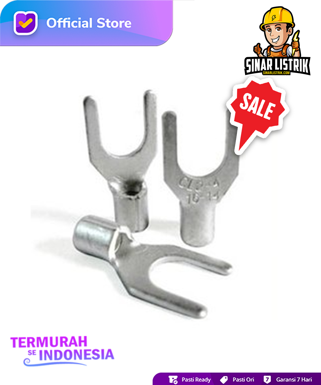 Skun Y / Garpu Cable Lug Y Premium Pilihan Terlengkap dan Murah