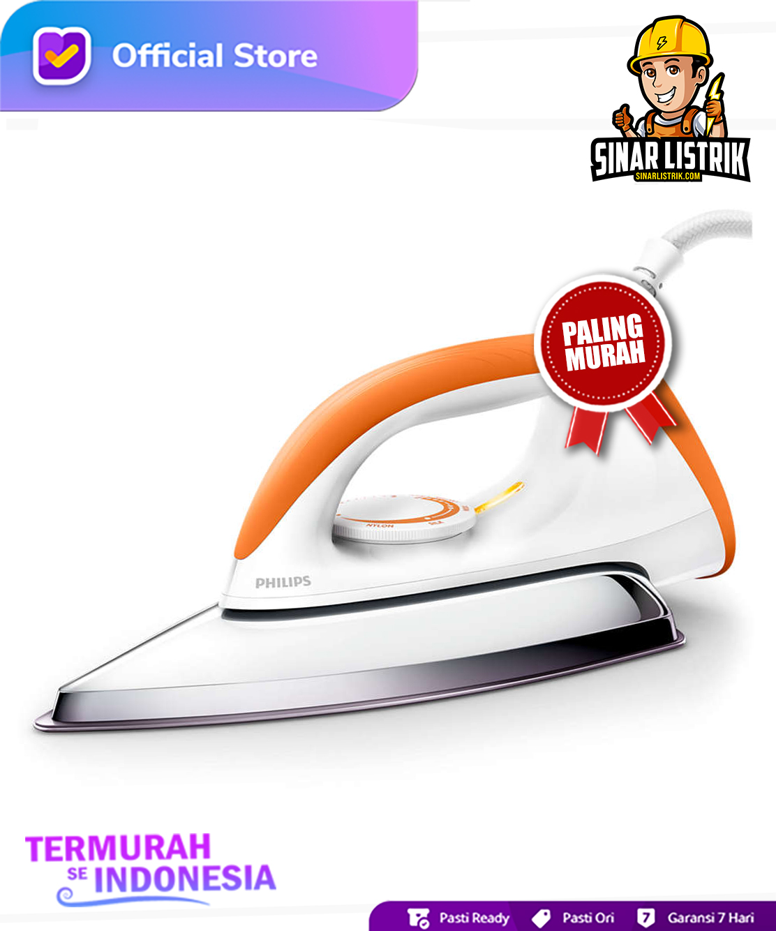 Jual Setrika Philips Classic HD1173/50 Termurah Se Indonesia