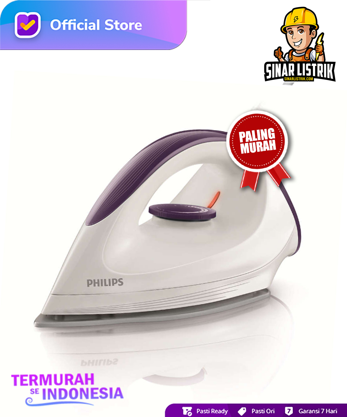 Jual Setrika Philips Affinia Dry Iron GC160/27 Termurah