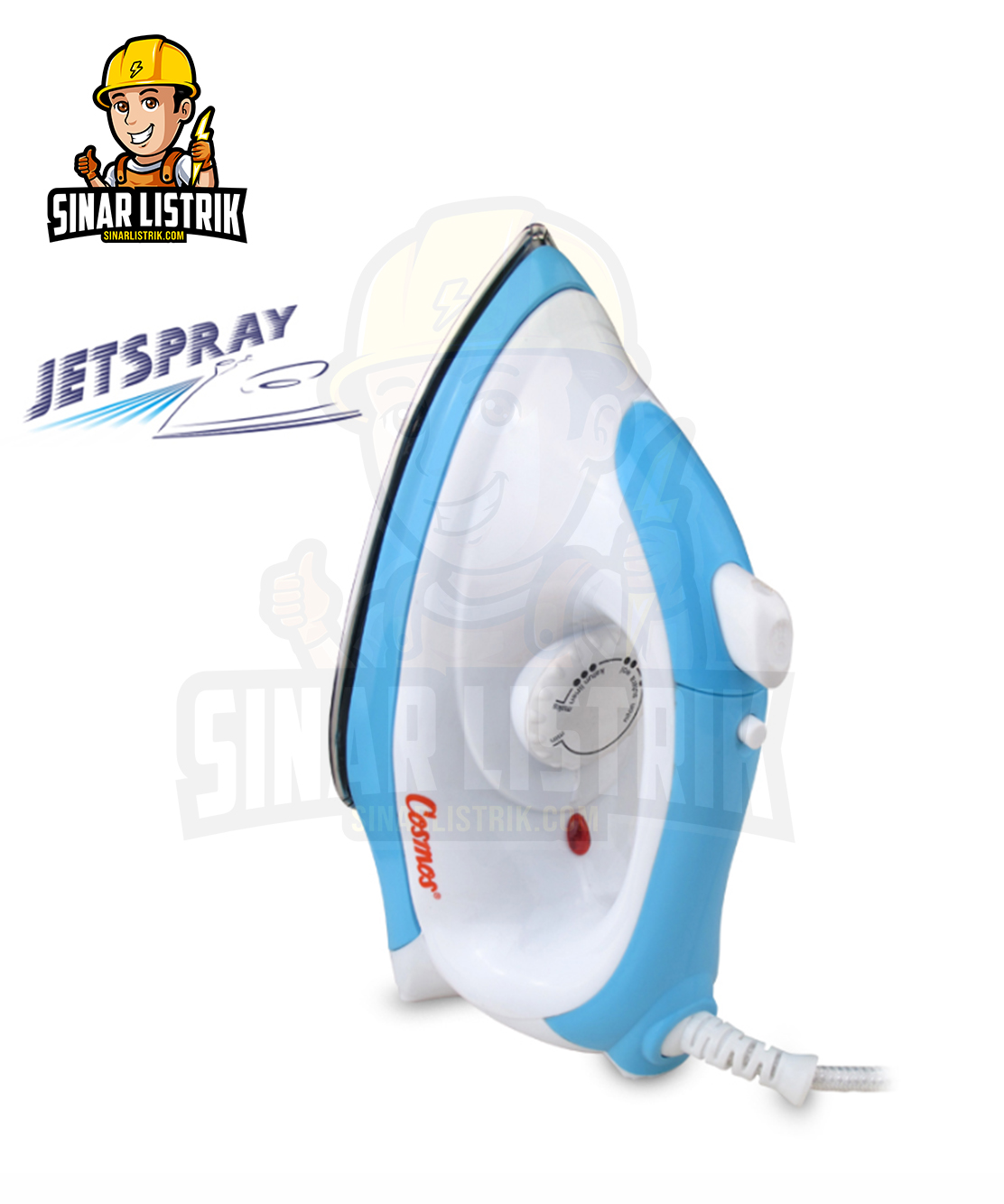 Jual Setrika Cosmos Jet Spray Stainless Steel Soleplate CIS-438 Murah