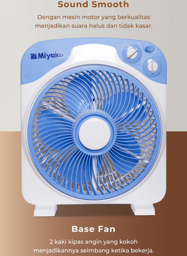 Jual Kipas Angin Kotak Miyako 12Inch Box Fan KAB-1281 Termurah