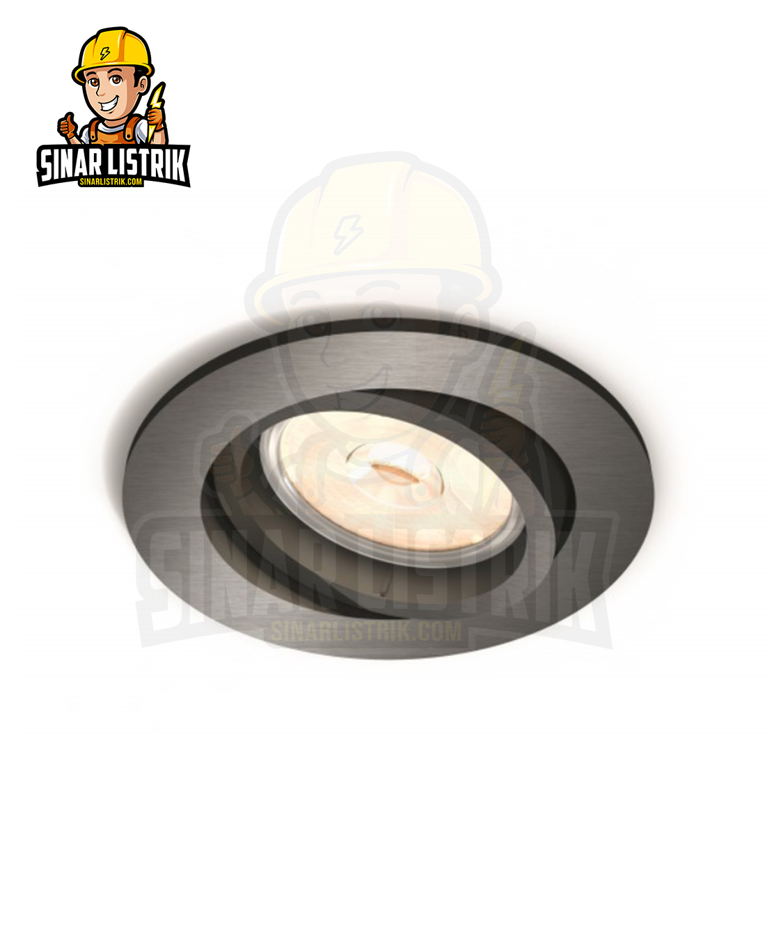 Jual Lampu Philips LED Downlight Donegal Round Silver GU10