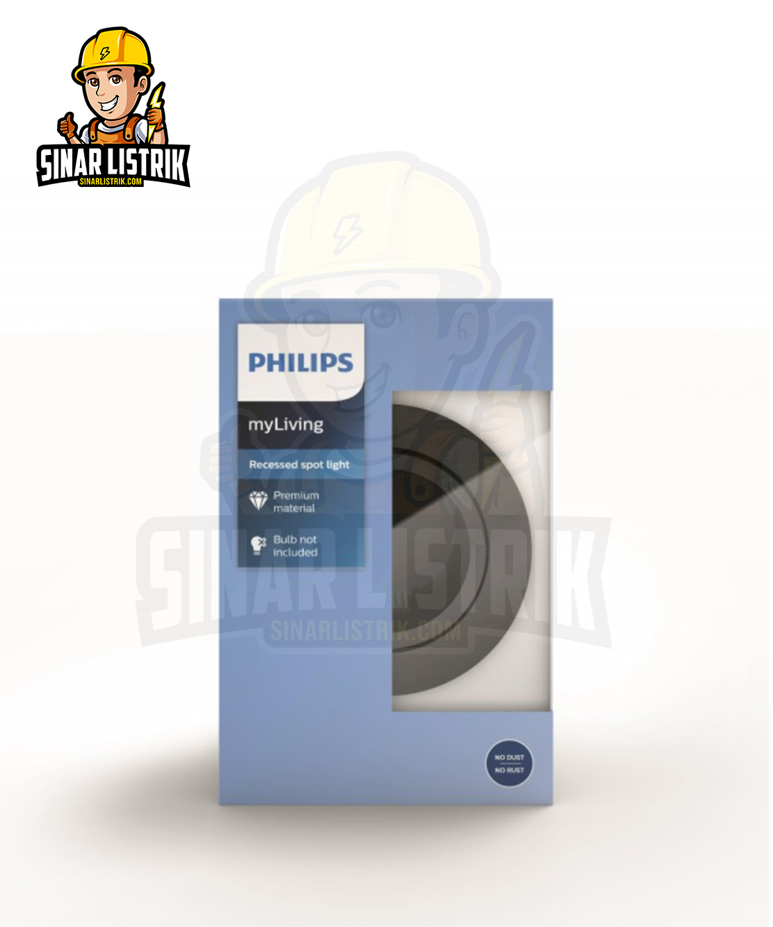 Jual Lampu Philips LED Downlight Donegal Round Silver GU10