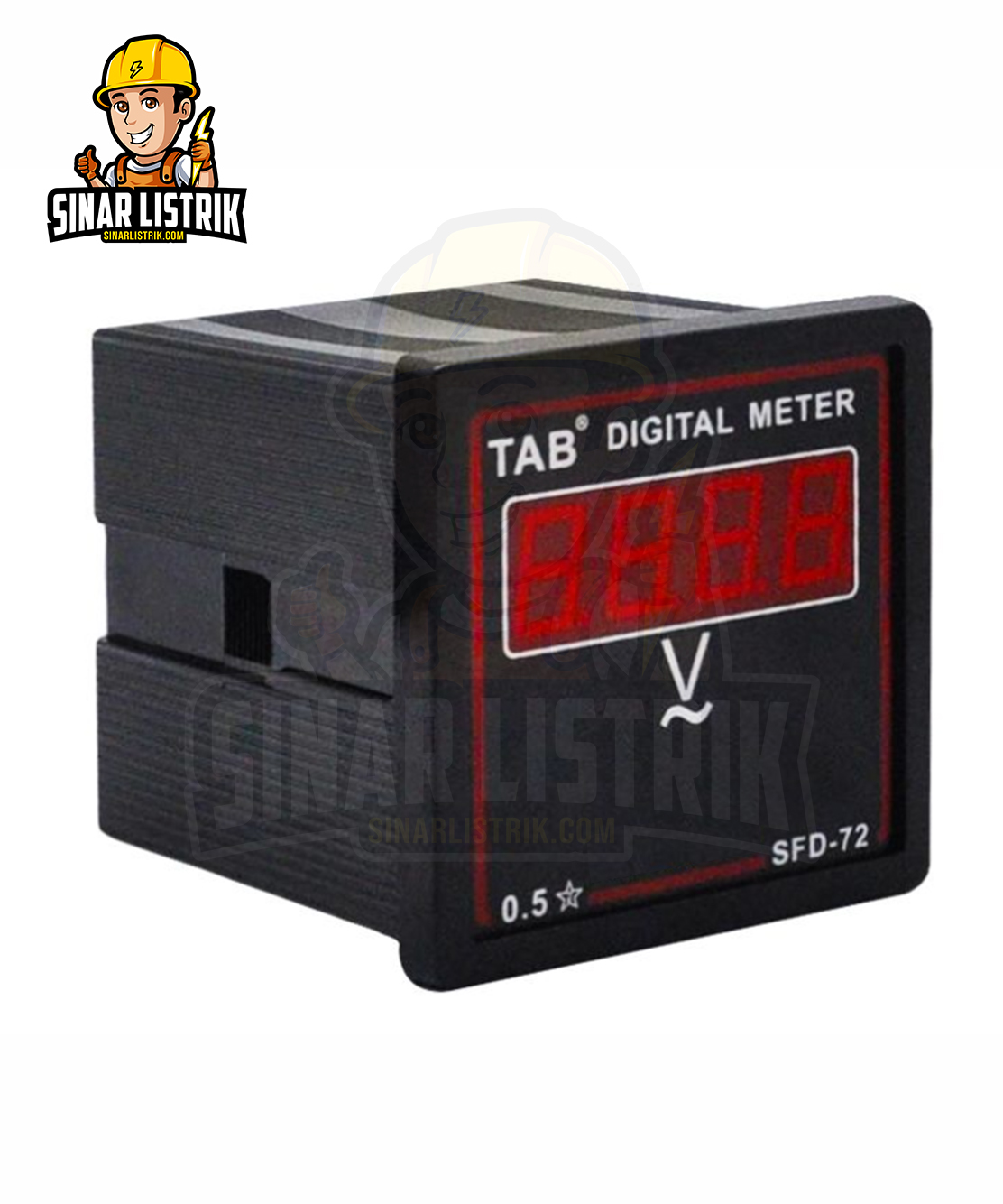 Jual Digital Voltmeter 72x72 600VAC TAB Termurah Seindonesia
