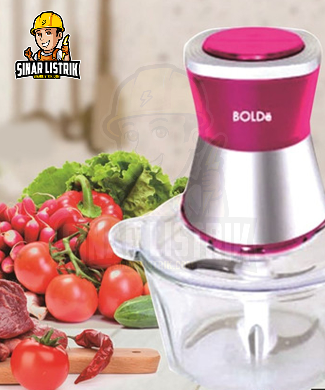 Bolde Chopper Super 2L Food Processor Coper stainless Gilingan Daging