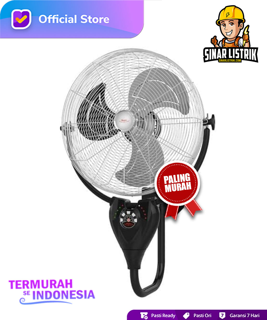 Power Fan Maspion PW-2002RC 20 Inch | Harga Termurah Se Indonesia