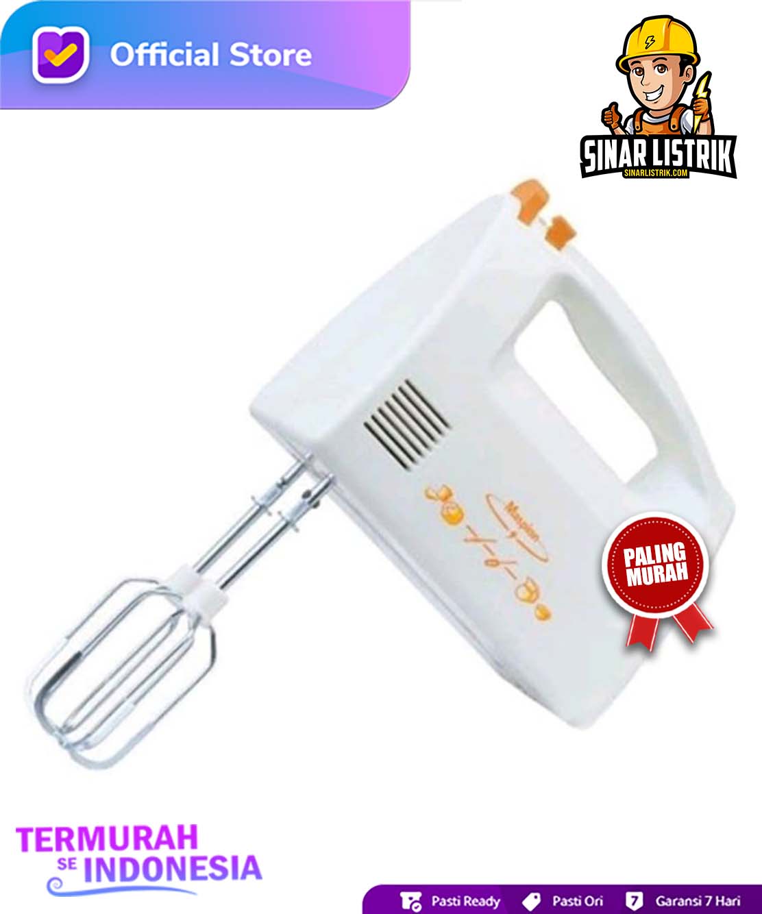 Hand Mixer Pencampur MT-1150 Maspion MT1150