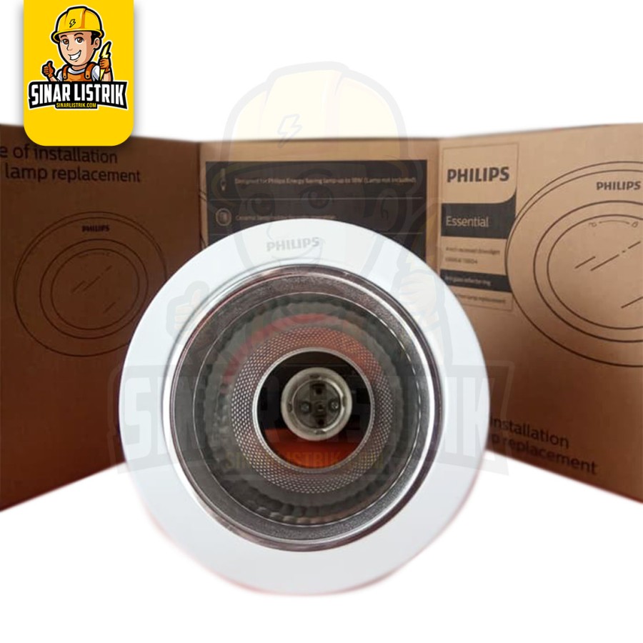 PHILIPS Downlight 66664 1x18 Putih Lampu Plafon Ceiling Philip 4" Inch