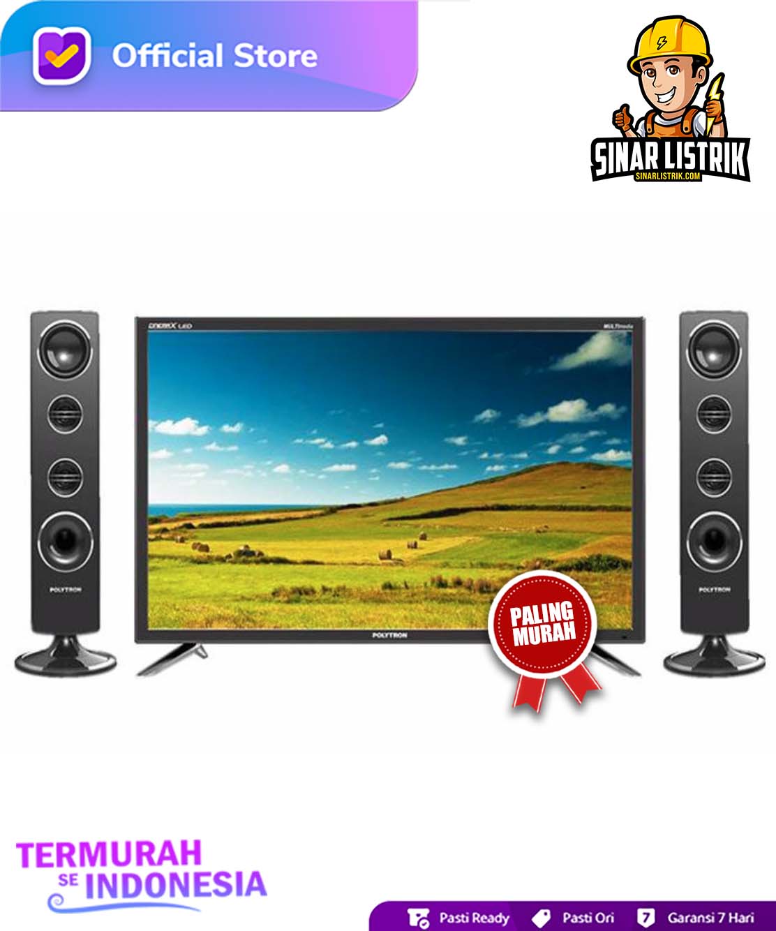 Polytron Tv Led PLD24T8511 / PLD24T 8511 / PLD 24T8511 24" Inchi