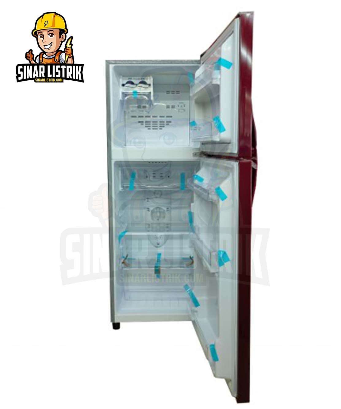 POLYTRON PRB-219 Refrigerator 210 Liter PRB219 Kulkas 2 Pintu