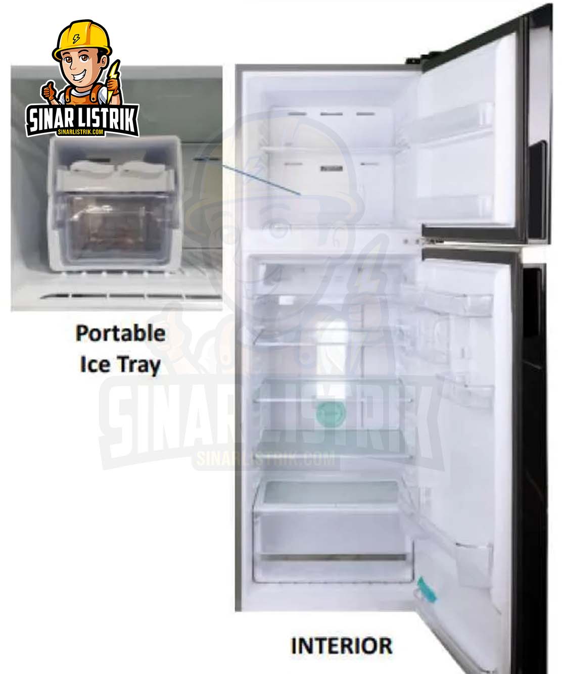 Polytron Belleza PRM-430 Big Liter 300 L Kulkas PRM 430X POLITRON