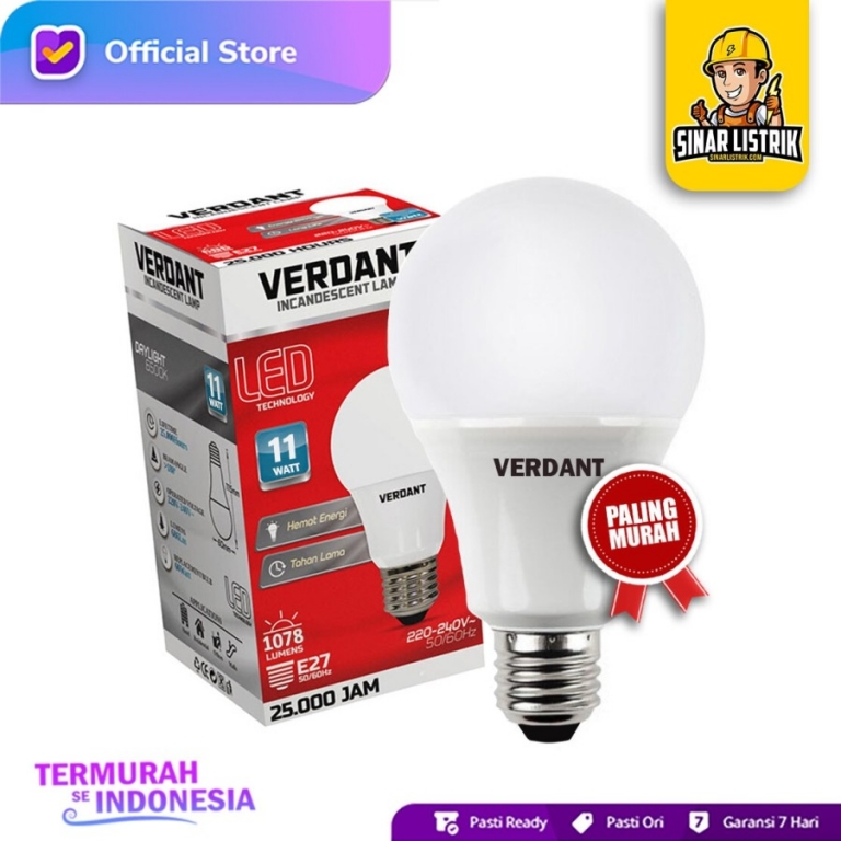 LED 15 W Watt Kuning Lampu Hannochs Sonic Warm Whit Hanok