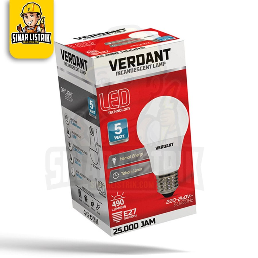 Verdant Virgo 18 W Watt Lampu LED Verdan Bulb Bohlam - 18 Watt