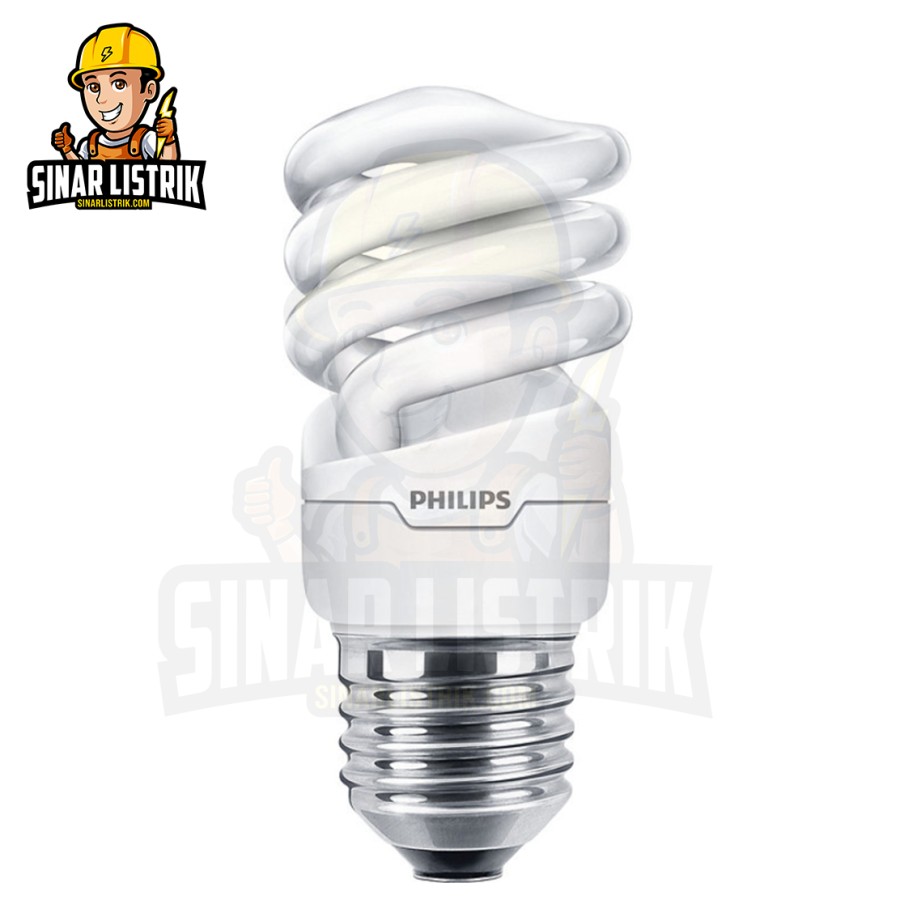 Philips Helix 35 W Watt Lampu Spiral Tornado Putih filip Twister - 35 Watt