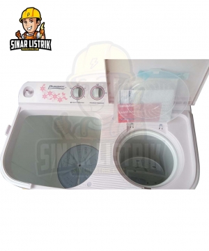 SHARP ES-T90MW Mesin Cuci 2 Tabung 9 Kg Washing Machine