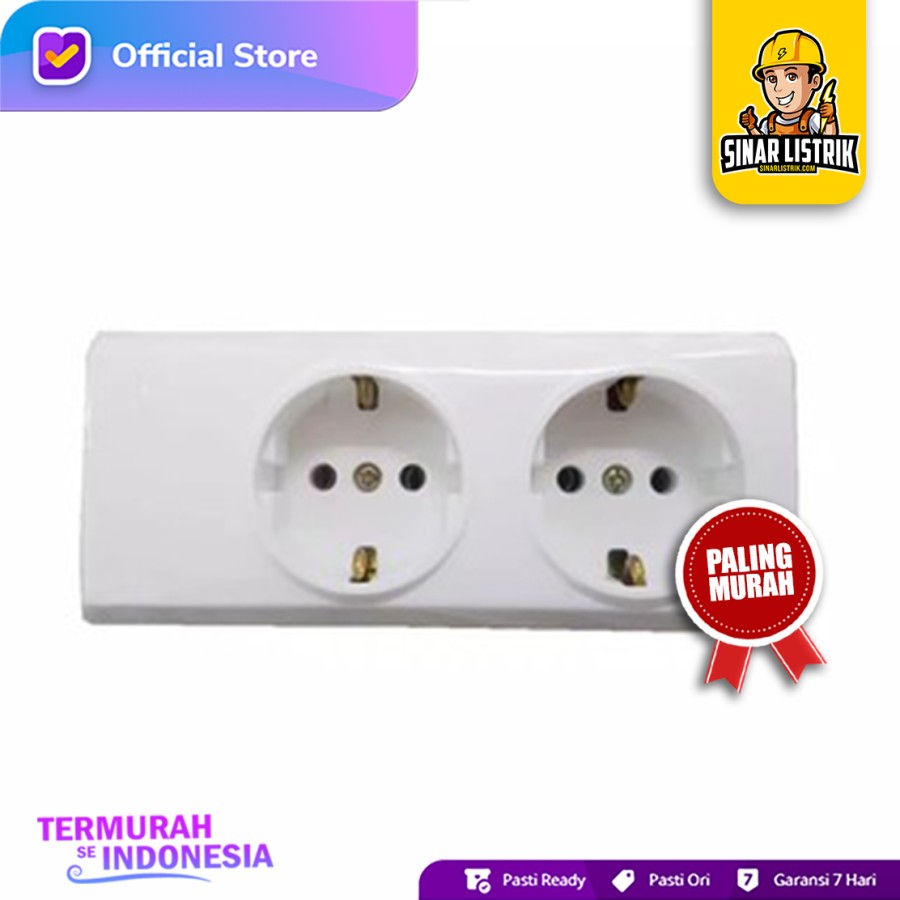 Stop Kontak Single Dinding Broco Galleo G151-55s