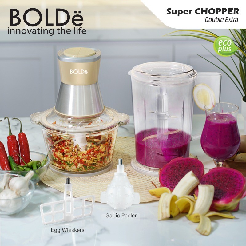 BOLDe Food Chopper Double Extra Jar 6 Mata Pisau