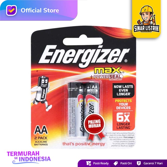 Baterai Energizer Max Type E91AA Batrai E91AA Energizer Max