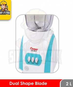 Cosmos Blender CB 282P / CB-282P / CB282P Plastik 2 Liter 3In1 Putih