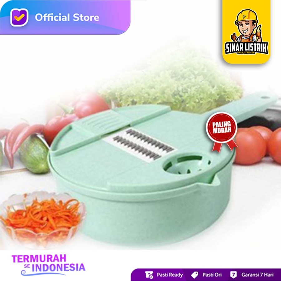 Different Kitchen Parutan Multifungsi 12In1 - Pemotong Sayur Serbaguna