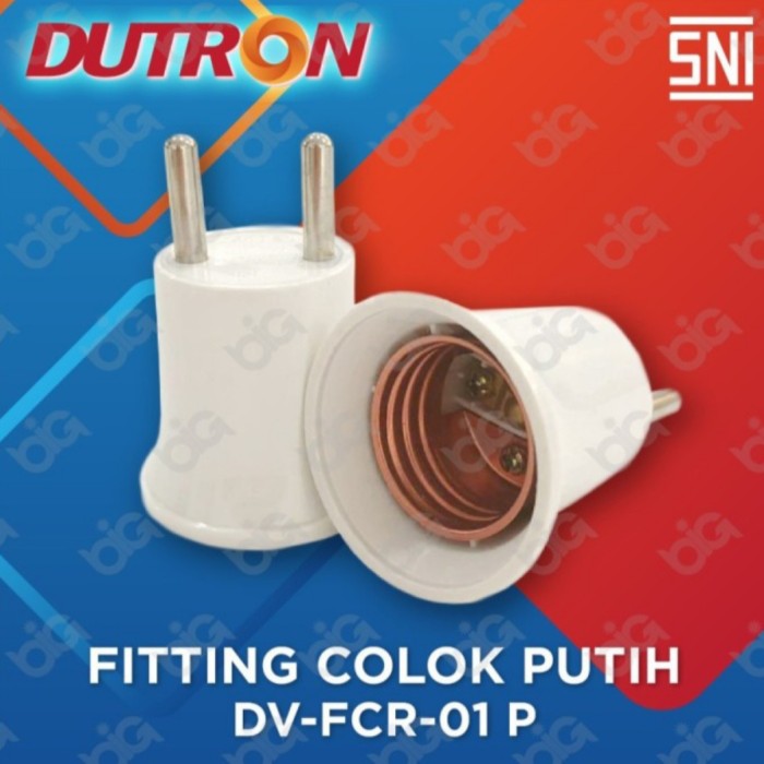 Fitting Colok Dutron Dv Fcr01p Putih