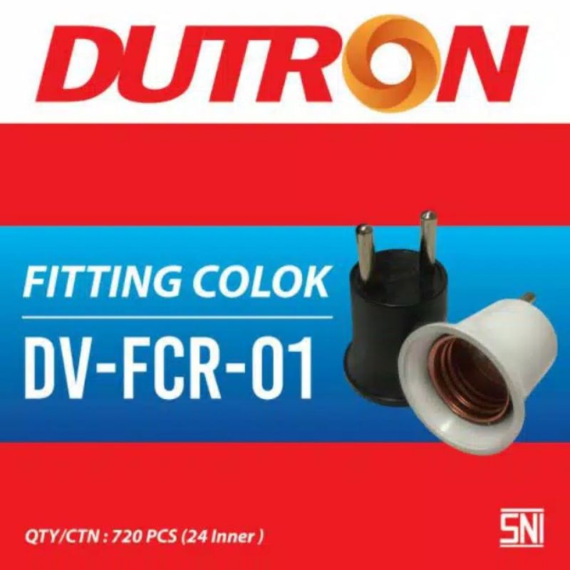 Fitting Colok Dutron Dv Fcr 01h hitam