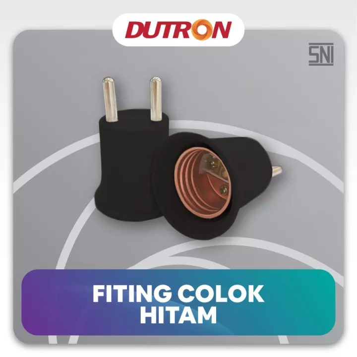 Fitting Colok Dutron Dv Fcr 01h hitam