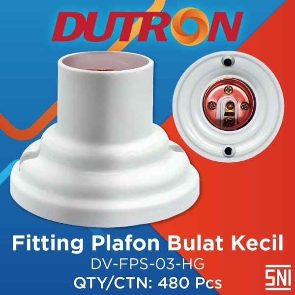Fitting Lampu Plafon Dutron Bulat DV fps 03 hg