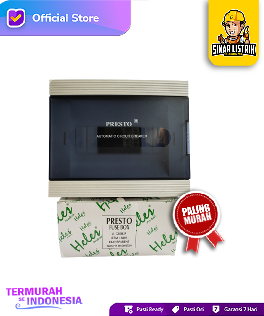 Fuse Box MCB 8 Group PRESTO | Merk PRESTO