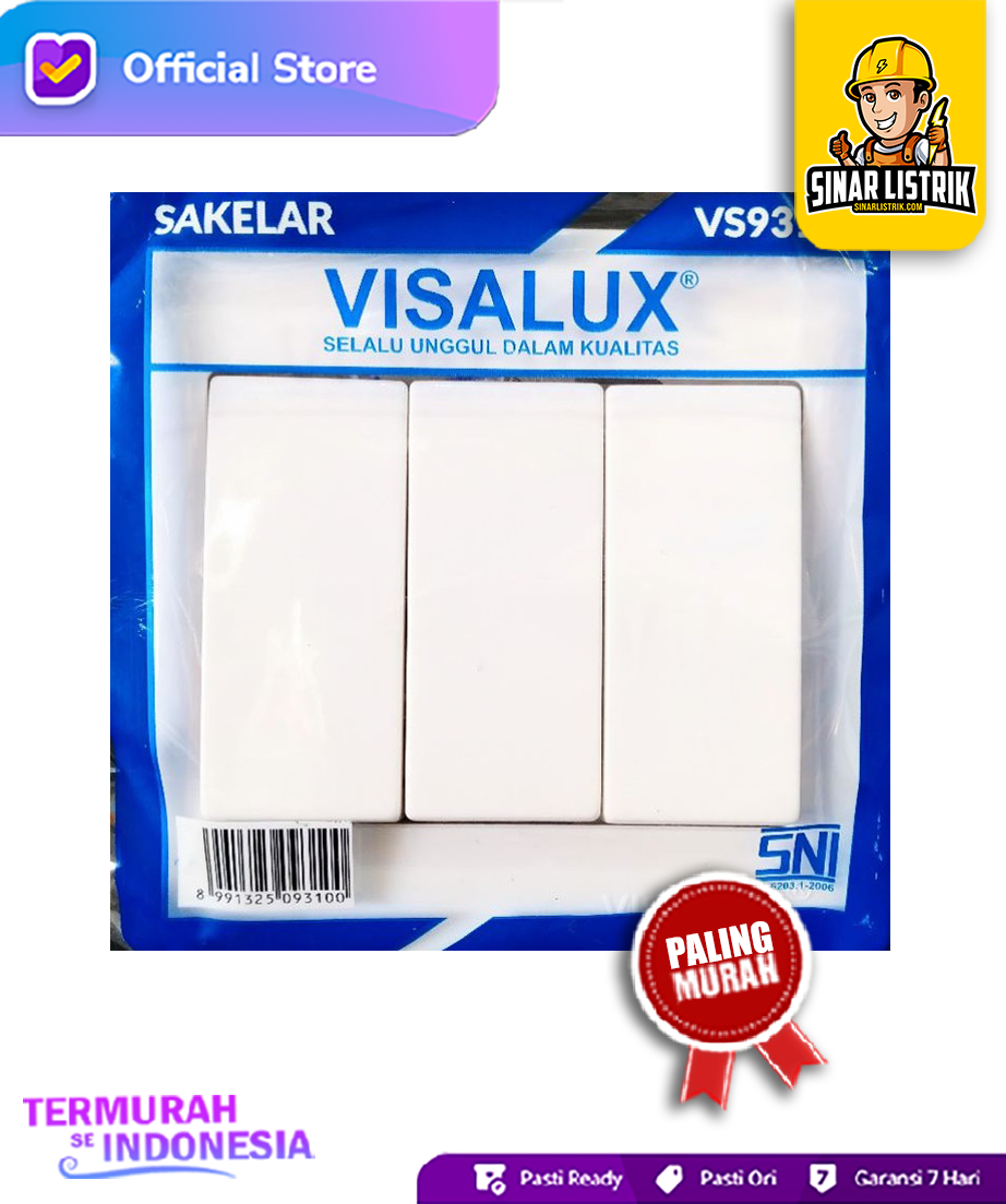Inbow Visalux Triple VS-9310 | Sakelar Triple Visalux 9310