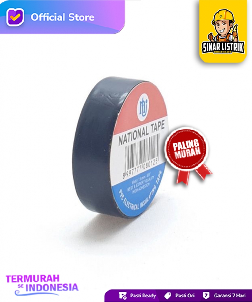 Isolasi Kecil Hitam PVC Pastape Berkualitas