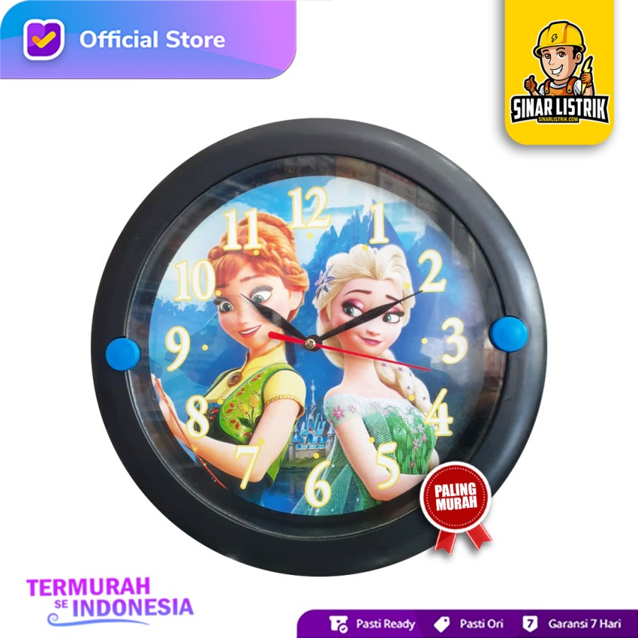 Jam Dinding Diameter 25.4cm Esa726 Karakter