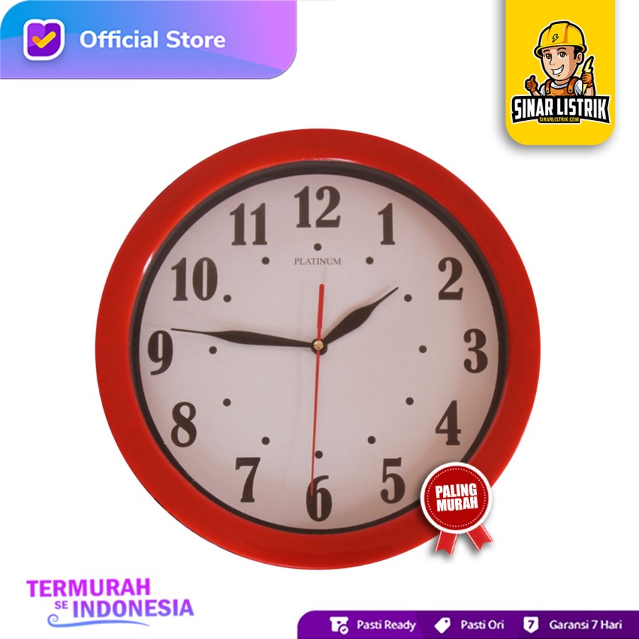 Jam Dinding Diameter 25.4cm Polos Esa 726