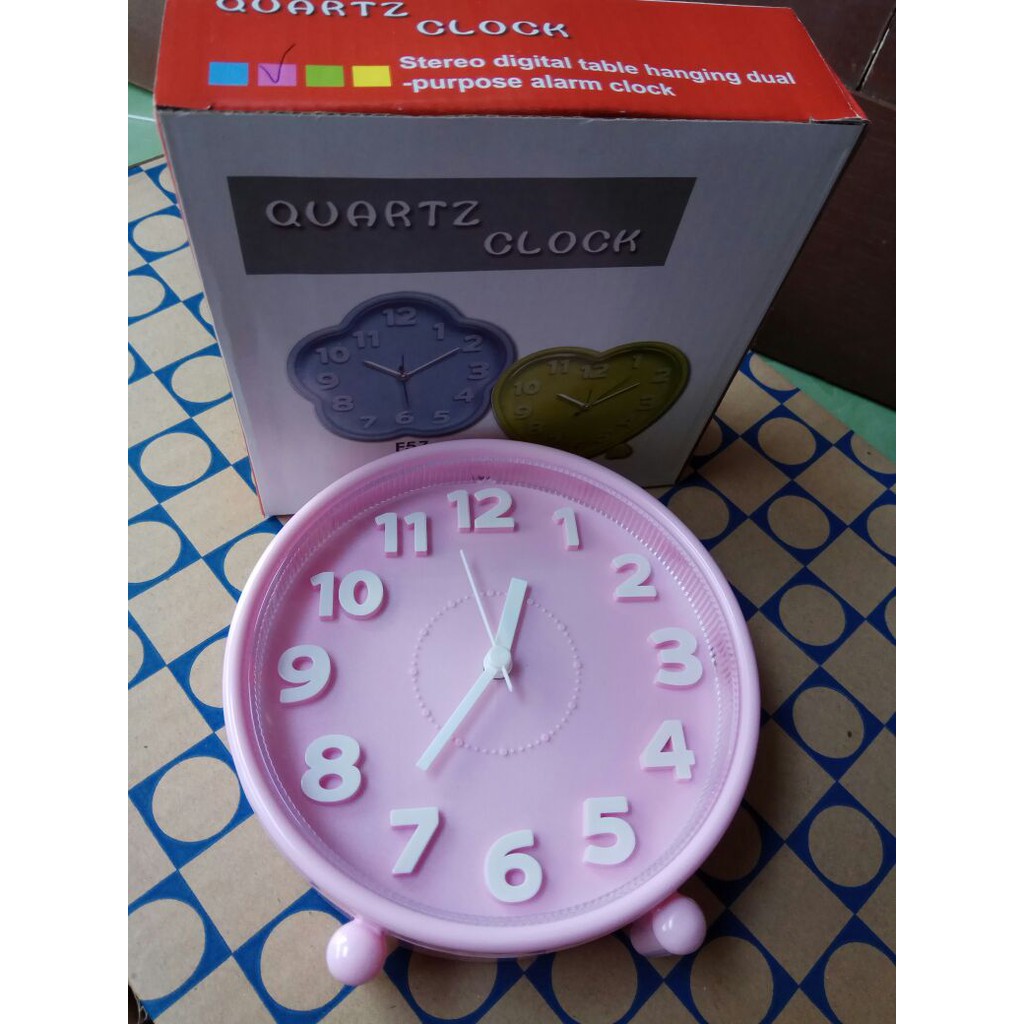 Jam Weker Quartz F56 Alarm Meja