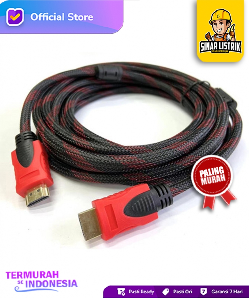 Cable / Kabel HDMI Gold High Quality Model Standart Polos 1,5m