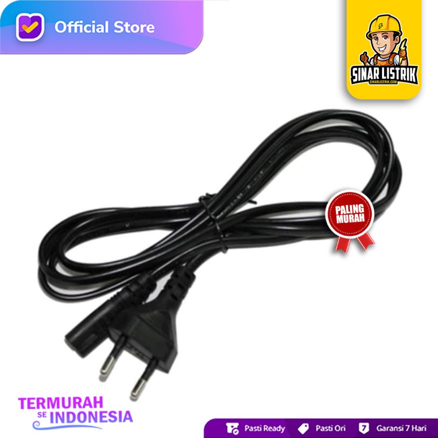 Kabel Jack Listrik Angka 8 Visalux Cas Elektronik Radio Tape Senter