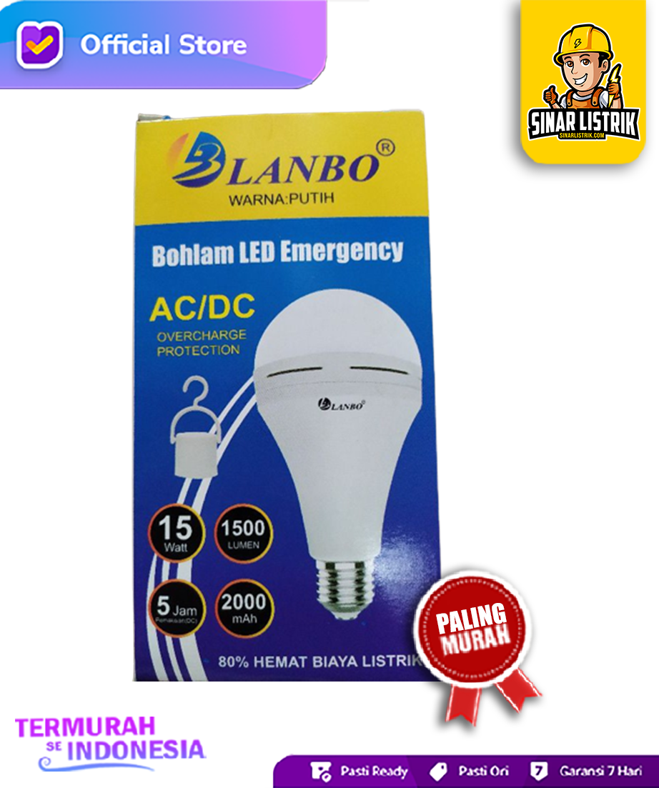 Lampu Magic Emergency Lanbo 15W