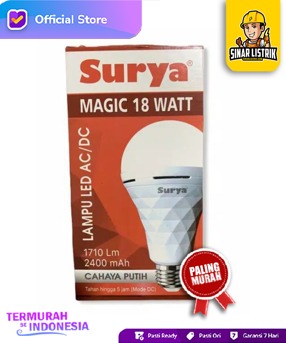 Lampu Magic Emergency SURYA 18W