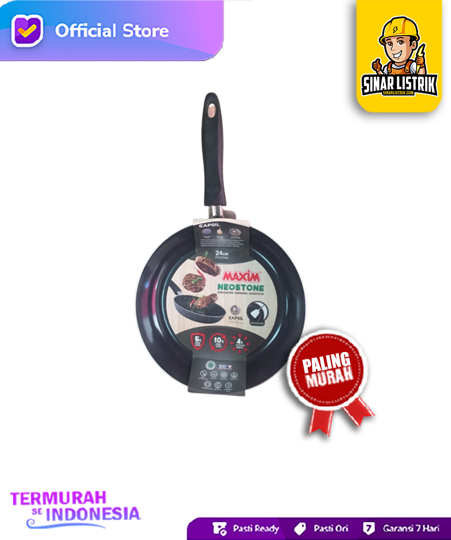 Maxim – Fry Pan Neostone 24cm | Fry Pan Neostone Ukuran 24 cm