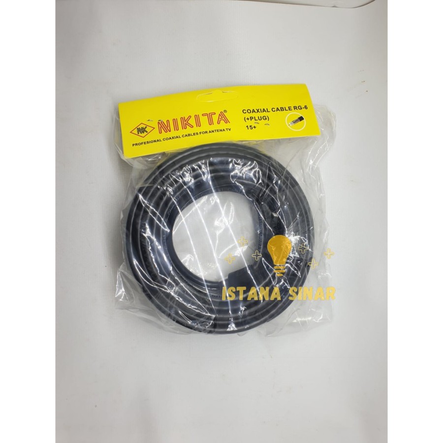 Kabel Antena Tv 15 Meter Coaxial Nikita Roll 15m