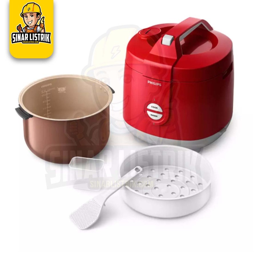 Rice Cooker 2L Philips hd3131/32 red