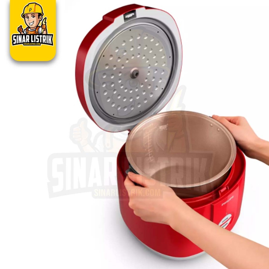 Rice Cooker 2L Philips hd3131/32 red