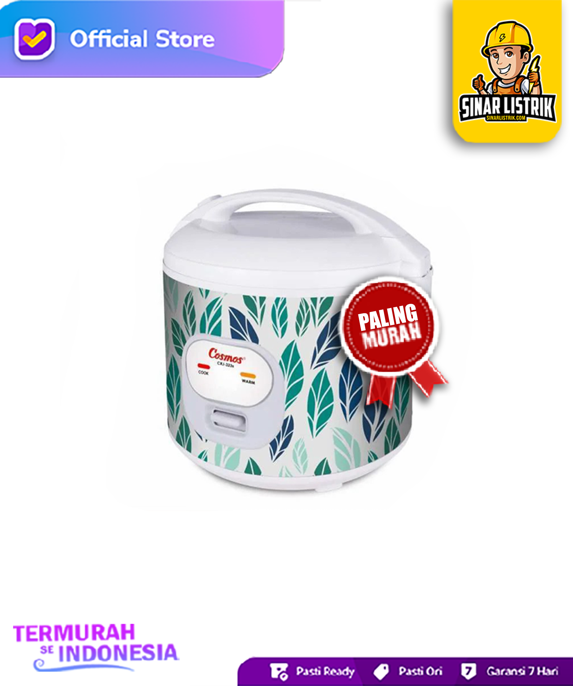 Rice Cooker Cosmos 323s swg - Winter Green