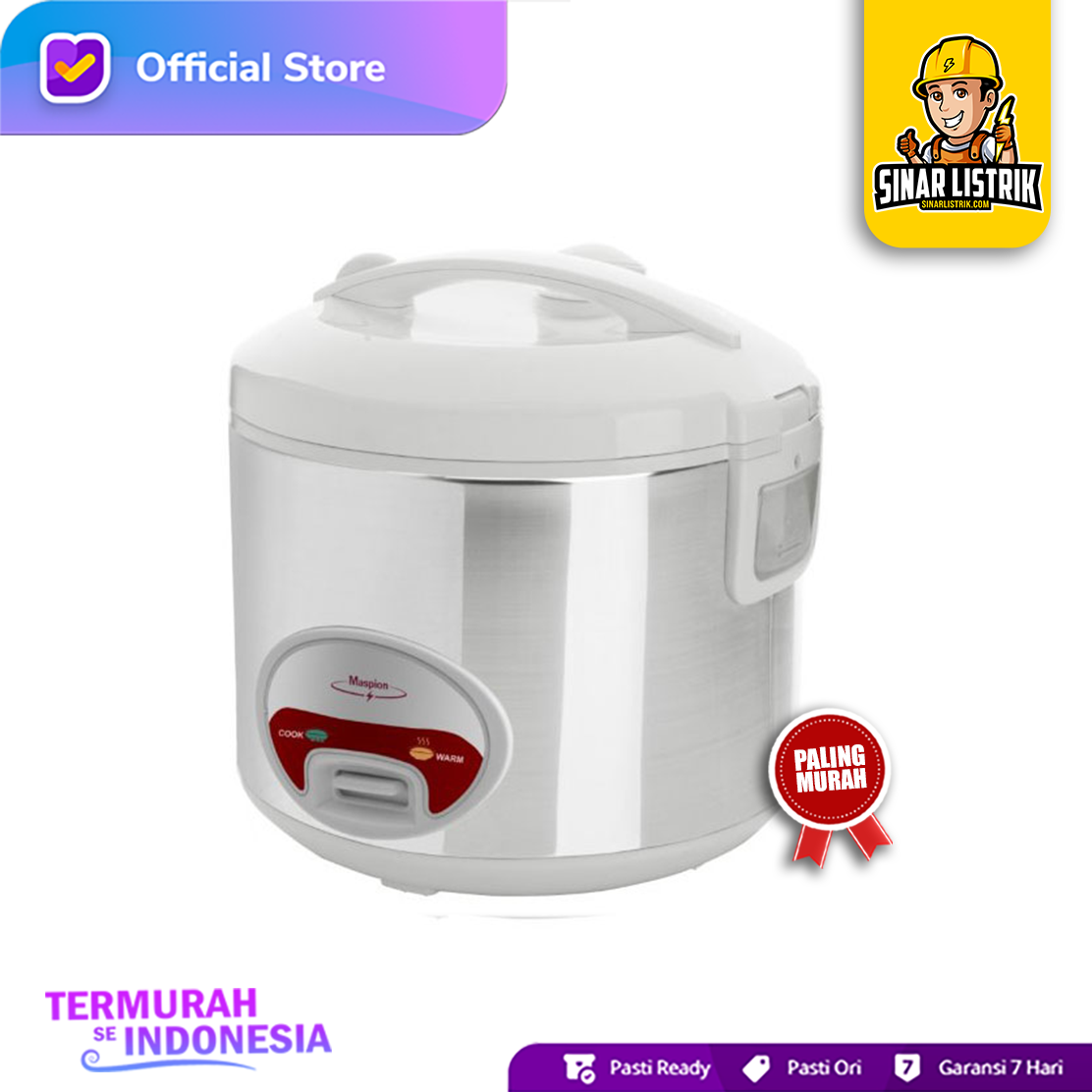 Rice Cooker Maspion | MRJ 1808 SS Ukuran 1.8 Liter