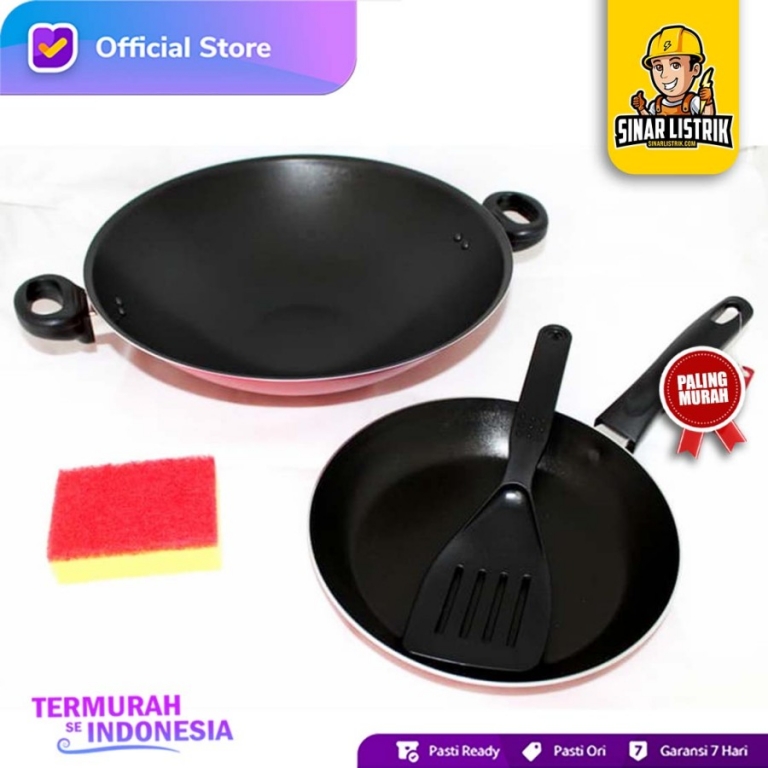 Wajan Penggorengan Frypan Maxim Valentino 2 Pcset