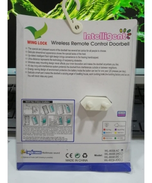 Wing Lock Intelligent Wireless Remote Control Doorbell WL-8008