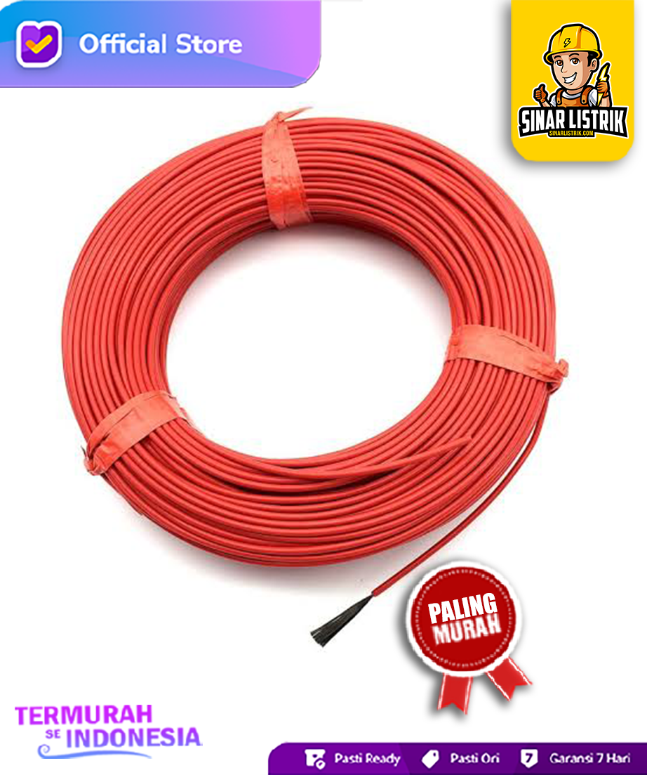 Kabel NYAF 0.5 Kitani 50 Meter Merah