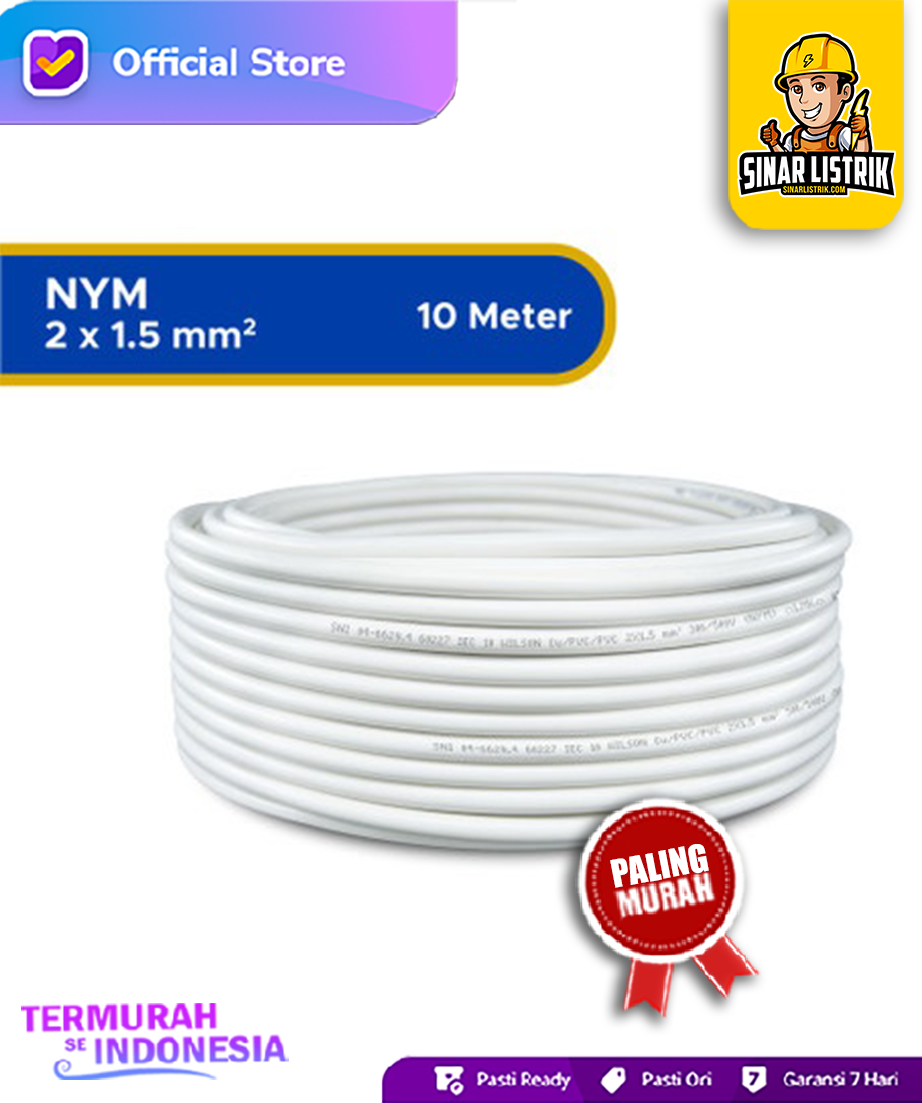 Kabel NYM Wilson NYM 2X1.5 10 Meter